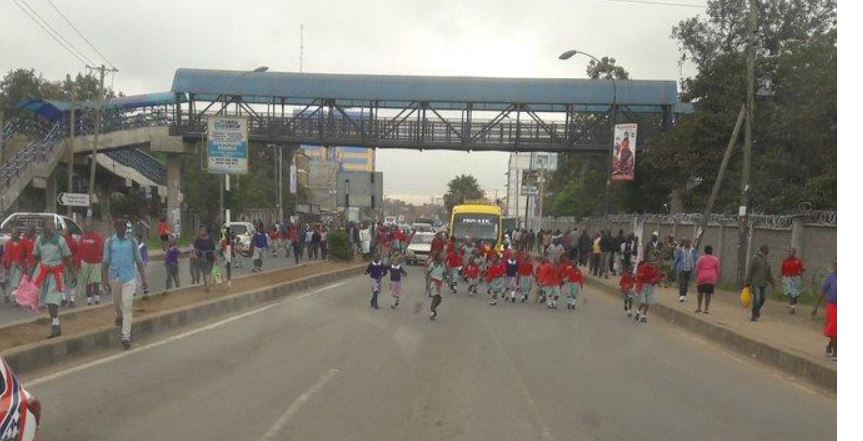 Juja Road Blocked as Protesting Children Left to Roam [PHOTOS ...