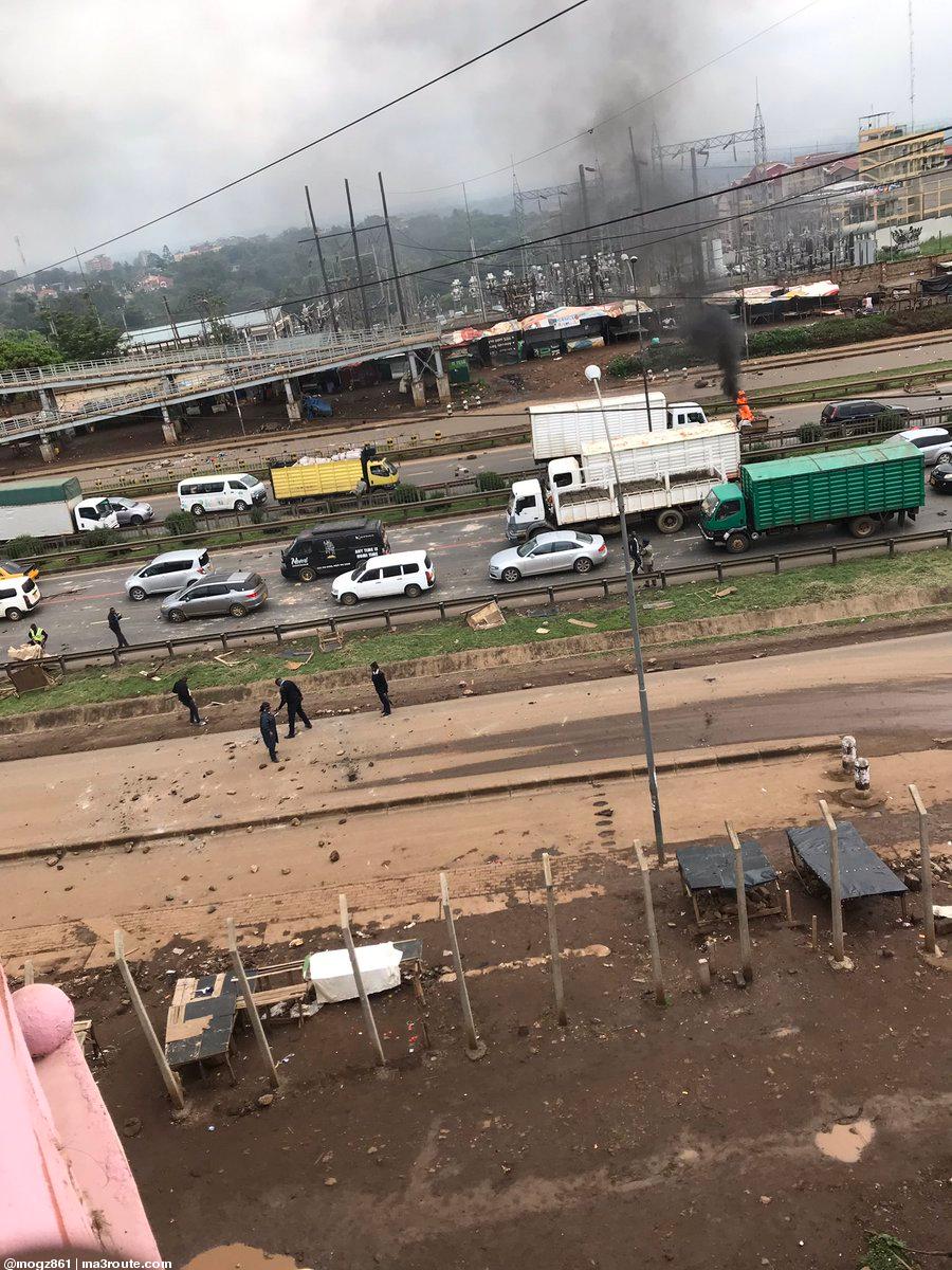 Thika Road Closed as Angry Protesters Light Fires [PHOTOS & VIDEO ...