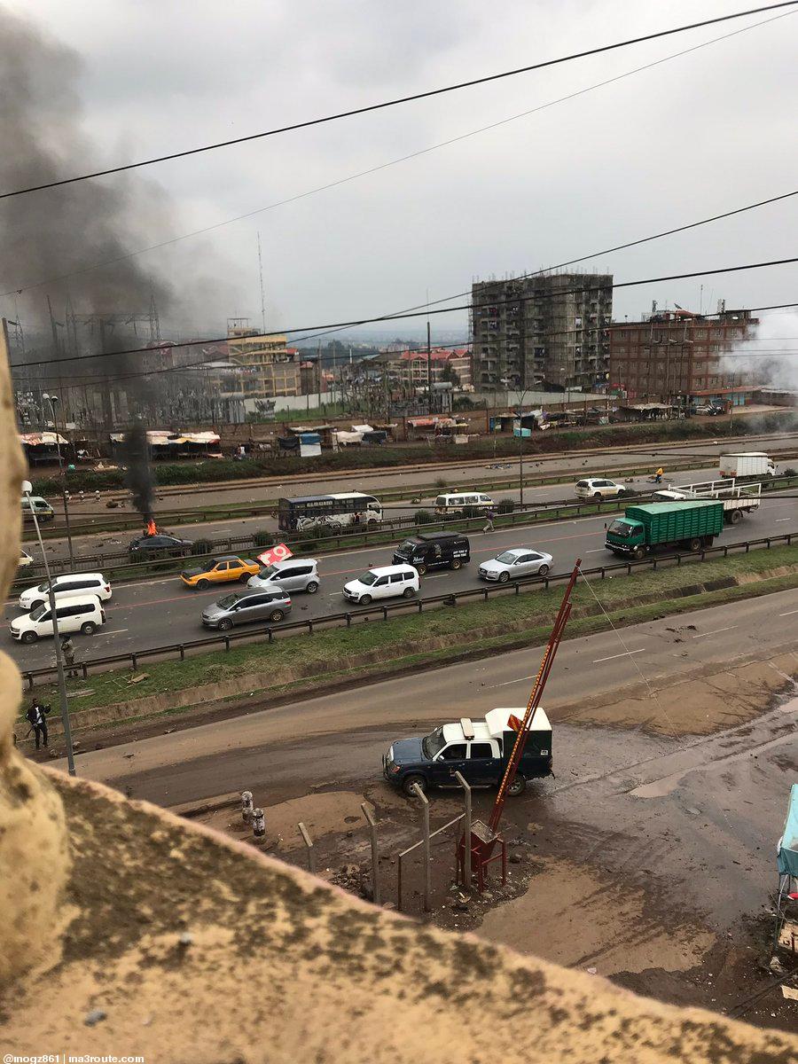 Thika Road Closed as Angry Protesters Light Fires [PHOTOS & VIDEO ...