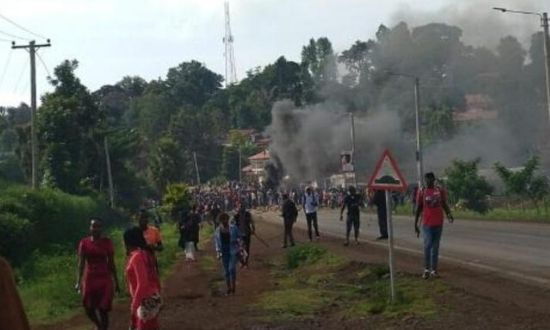 Town Grinds to a Standstill as Explosive Protests Rage on [Video ...