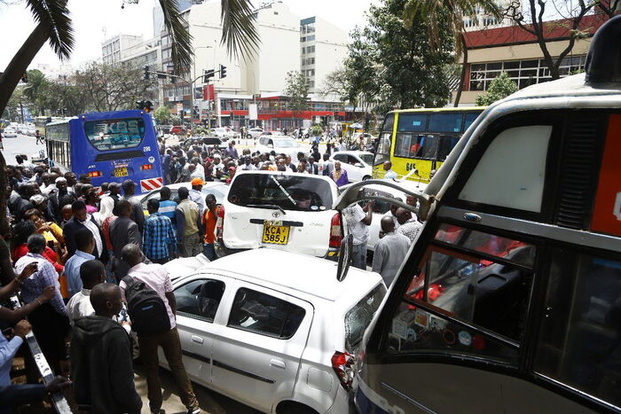 6 Cars Crash Into Each Other Along Kenyatta Avenue in Nairobi [PHOTOS ...