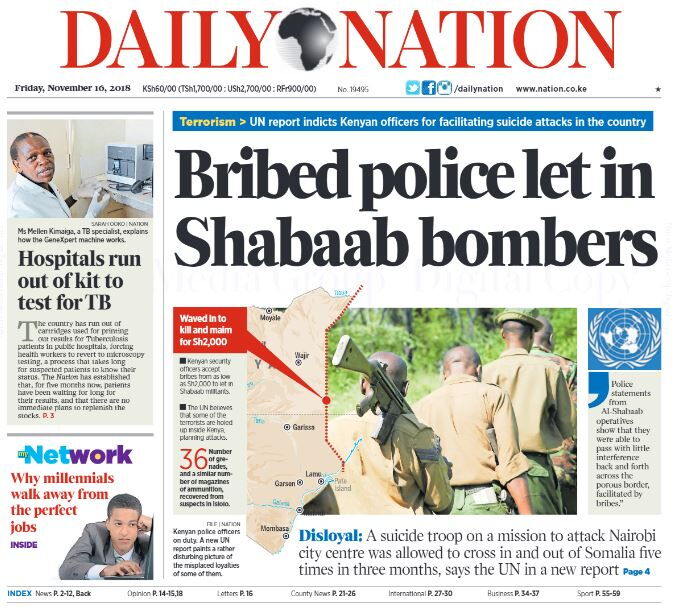 Police Issue Statement Regarding Daily Nation's Al Shabaab Exposé ...