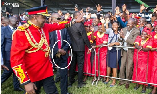President Kenyatta's Top Bodyguard's Fake Hand Raise Suspicions of ...