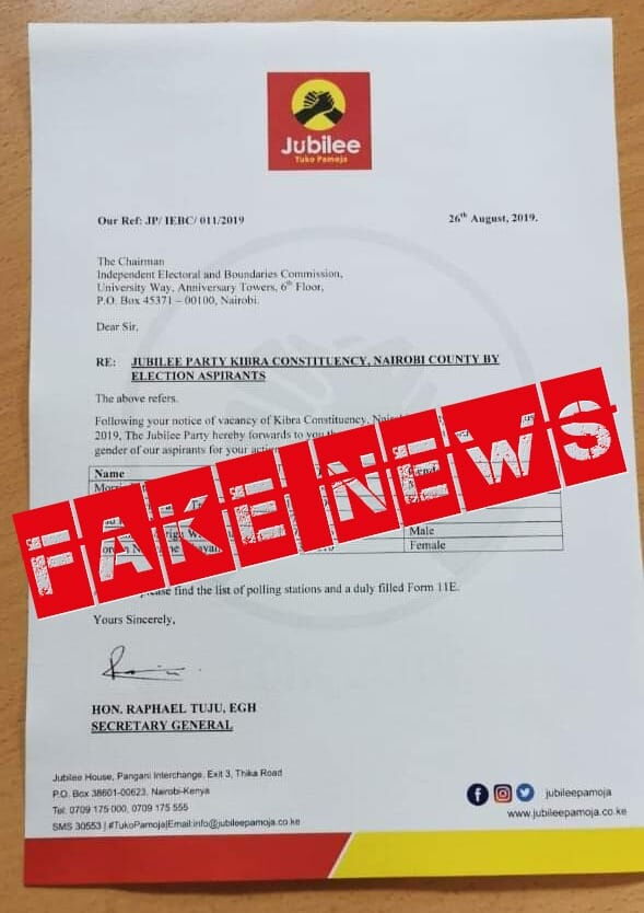 IEBC Dragged Into Jubilee's Fake Letter Saga - Kenyans.co.ke