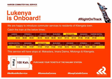 Kenya Railways Announces New Train service to Nairobi CBD - Kenyans.co.ke