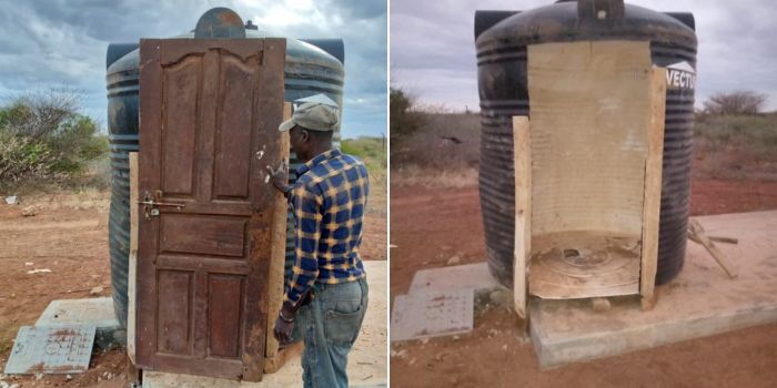 County Govt Converts Water Tanks to Pit Latrines for Residents ...