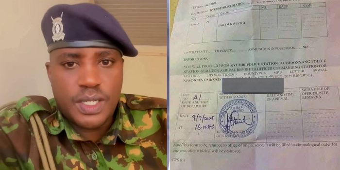 Cop Hiram Kimathi Refuses Transfer to Todonyang - Kenyans.co.ke