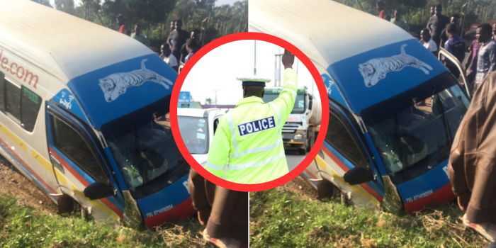 Traffic Police Fistfight With Driver Crashes Matatu Ke